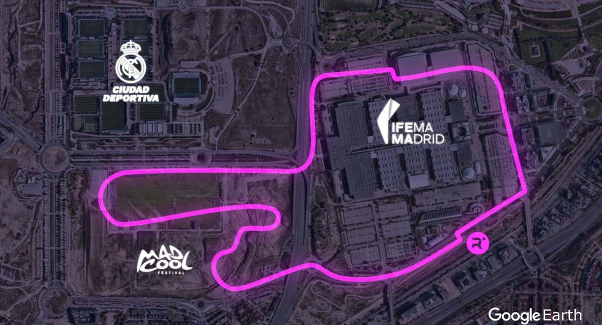 Así es la primera recreación del futuro circuito de la F1 en Madrid ...