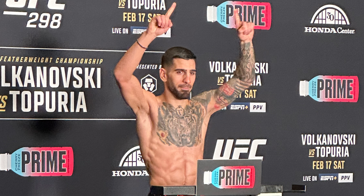 Ilia Topuria da el peso oficial y se prepara para recuperar más de 10 ...