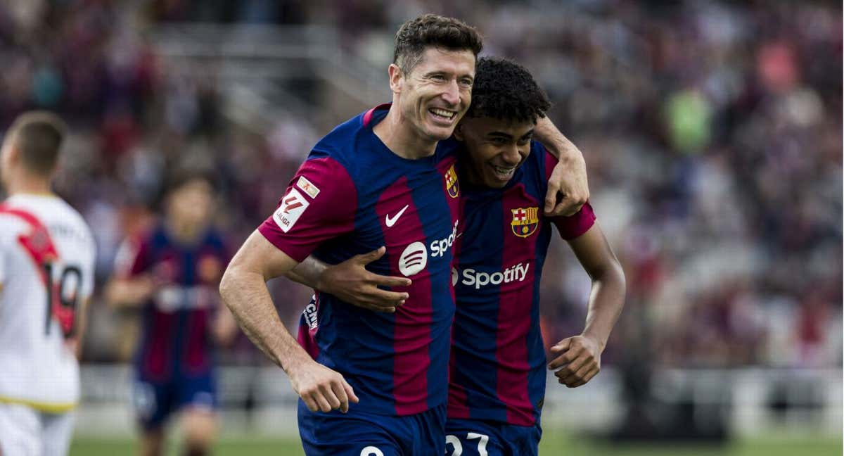 La historia de Lewandowski y Lamine en dos fotografías que explican el ...